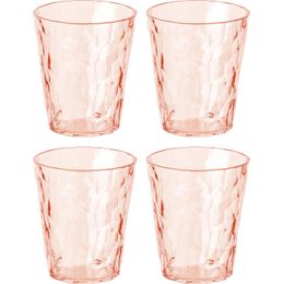 Koziol Superglas CLUB No. 1 4er Set 250 ml transparent rosa quartz - Gl&auml;ser