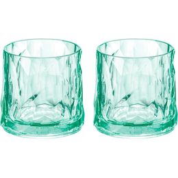 Koziol Superglas CLUB No. 2 2er Set 250 ml transparent jade - Gl&auml;ser