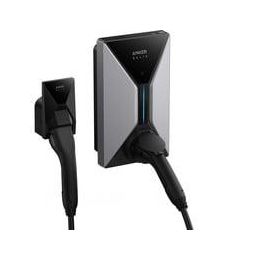 Anker SOLIX V1 Wallbox 7,4KW, 32A 1-phasig schwarz/grau, ohne Kabel, mit Typ2-Ladebuchse
