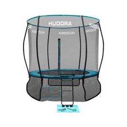 Hudora Trampolin Fantastic Complete 250V, Fitnessger&auml;t t&uuml;rkis/schwarz