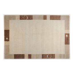 Theko Wollteppich beige Viskose Ma&szlig;e (cm): B: 240 H: 1,3 &raquo; M&ouml;bel Kraft