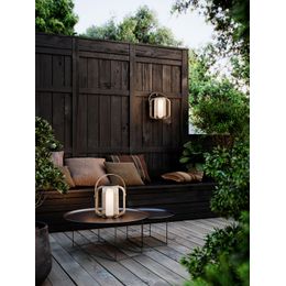 Nordlux BOB Solar-Tischleuchte LED Holz dunkel, 1-flammig