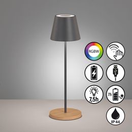FHL easy Cosenza Tischleuchte LED Grau, Naturfarben, 1-flammig, Farbwechsler