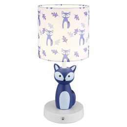 Globo Foxy Tischleuchte LED Blau, Wei&szlig;, 1-flammig