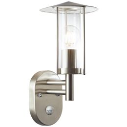 BRILLIANT LEUCHTEN Brilliant Giffy Außenwandleuchte Silber, 1-flammig, Bewegungsmelder