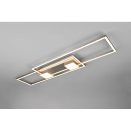 Trio ALBANY Deckenleuchte LED Nickel-Matt, 1-flammig, Fernbedienung