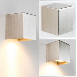 hofstein Matera Wandleuchte Nickel-Matt, 1-flammig