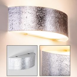 hofstein Lesina Wandleuchte Silber, 2-flammig