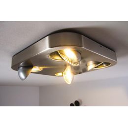 hofstein Granada Deckenleuchte LED Nickel-Matt, 4-flammig