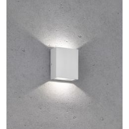 Fischer & Honsel Denver Außenwandleuchte LED Silber, 2-flammig