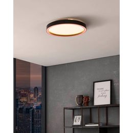 Eglo Leuchten Eglo MONTEMORELOS-Z Deckenleuchte LED Schwarz, 1-flammig, Farbwechsler