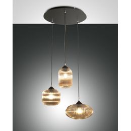 Fabas Luce Nordal Pendelleuchte Schwarz, 3-flammig