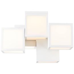 BRILLIANT LEUCHTEN Brilliant Cubix Deckenleuchte LED Wei&szlig;, 1-flammig