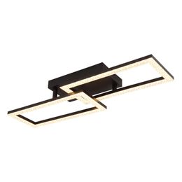 Globo Sapena Deckenleuchte LED Schwarz, 1-flammig