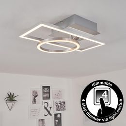 hofstein Buren Deckenleuchte LED Nickel-Matt, 1-flammig