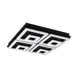 Eglo Leuchten Eglo FRADELO Deckenleuchte LED Schwarz, 1-flammig
