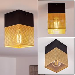 hofstein Armenie Deckenleuchte Messing, Schwarz, 1-flammig