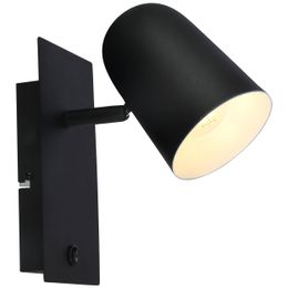 BRILLIANT LEUCHTEN Brilliant Ayr Wandstrahler Schwarz, 1-flammig