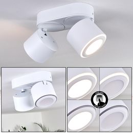 hofstein Appleton Deckenleuchte LED Wei&szlig;, 2-flammig
