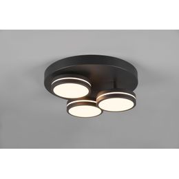 Trio Franklin Deckenleuchte LED Anthrazit, 3-flammig
