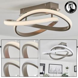 hofstein Cochato Deckenleuchte LED Nickel-Matt, 1-flammig