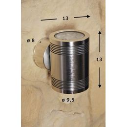 Konstsmide Monza Au&szlig;enwandleuchte LED Aluminium, Edelstahl, 1-flammig