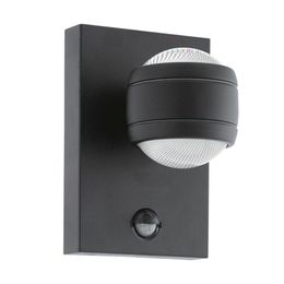 Eglo Leuchten Eglo SESIMBA 1 Wandleuchte LED Schwarz, 2-flammig, Bewegungsmelder