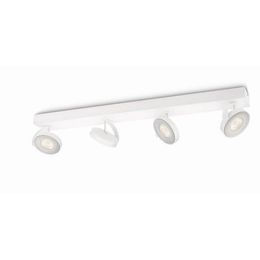 Philips Clockwork Deckenleuchte LED Wei&szlig;, 4-flammig