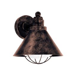 Eglo Leuchten Eglo BARROSELA Wandleuchte Dunkelbraun, Kupferfarben, 1-flammig