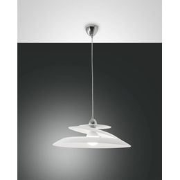 Fabas Luce Aragon Pendelleuchte Chrom, 1-flammig