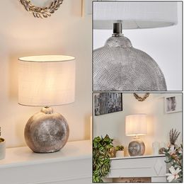 hofstein Lahnus Tischleuchte Chrom, Silber, 1-flammig