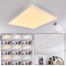 hofstein Buenaventura LED Panel Wei&szlig;, 1-flammig, Fernbedienung