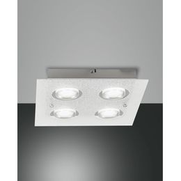 Fabas Luce Bali Deckenleuchte LED Silber, 4-flammig