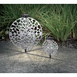 Globo Sun Solarleuchte LED Silber, 1-flammig