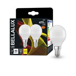 BELLALUX 2er Set LED E14 4,9 Watt 2700 Kelvin 470 Lumen