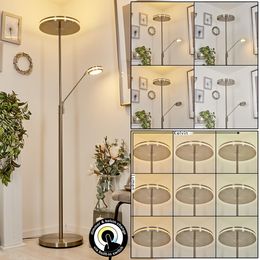 hofstein Huallilemu Deckenfluter LED Nickel-Matt, 2-flammig