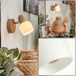 hofstein Sivol Wandleuchte Beige, Sandfarben, 1-flammig