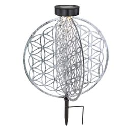 Globo Sun Solarleuchte LED Silber, 1-flammig