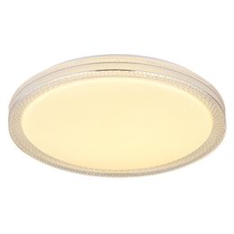 Globo VELENO Deckenleuchte LED Transparent, Klar, Wei&szlig;, 1-flammig