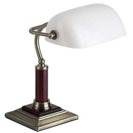 BRILLIANT LEUCHTEN Brilliant Bankir Tischleuchte Messing, 1-flammig