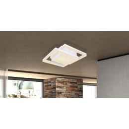 Globo SQUARES Deckenleuchte LED Wei&szlig;, 1-flammig