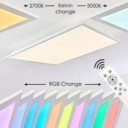 hofstein Antria Deckenpanel LED Wei&szlig;, 1-flammig, Farbwechsler
