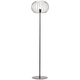 BRILLIANT LEUCHTEN Silemia Stehlampe Naturfarben, Schwarz, 1-flammig