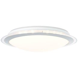 BRILLIANT LEUCHTEN Brilliant Dinos Deckenleuchte LED Silber, 1-flammig, Fernbedienung, Farbwechsler