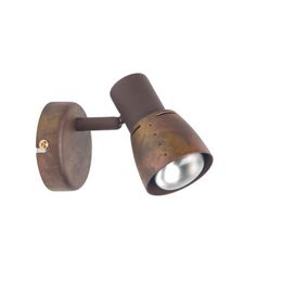 BRILLIANT LEUCHTEN Brilliant Lava Wandspot Kupferfarben, 1-flammig