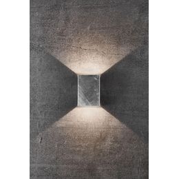 Nordlux FOLD Au&szlig;enwandleuchte LED Stahl geb&uuml;rstet, 2-flammig