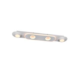 BRILLIANT LEUCHTEN Brilliant Irelia Deckenleuchte LED Wei&szlig;, 1-flammig