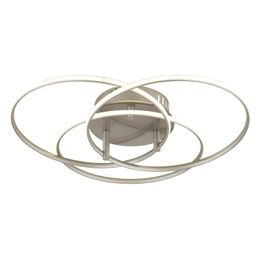 Globo Kombos Deckenleuchte LED Nickel-Matt, 1-flammig