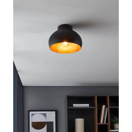 Eglo Leuchten Eglo MOGANO Deckenleuchte Schwarz, 1-flammig