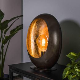 hofstein Avenue Tischleuchte Nickel-Matt, Schwarz, 1-flammig